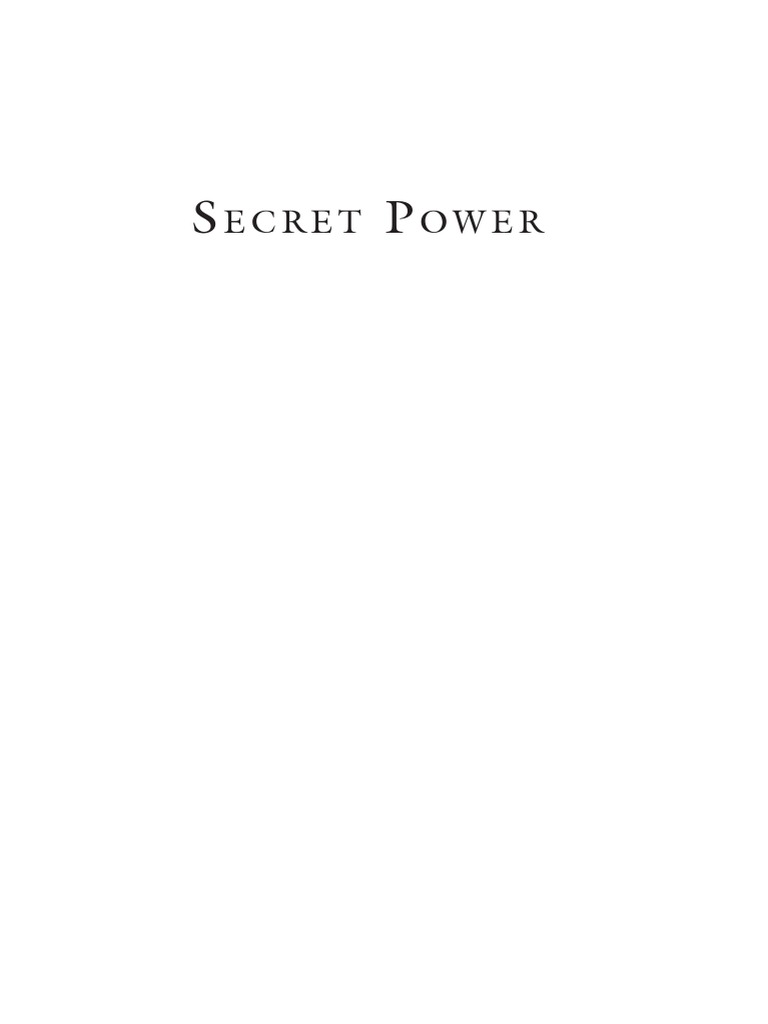 Secret Power | PDF