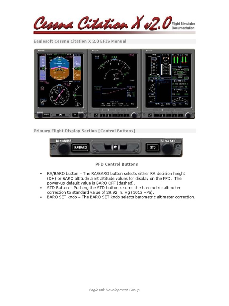 Cx20 Efis Manual | PDF | Airspeed | Aeronautics