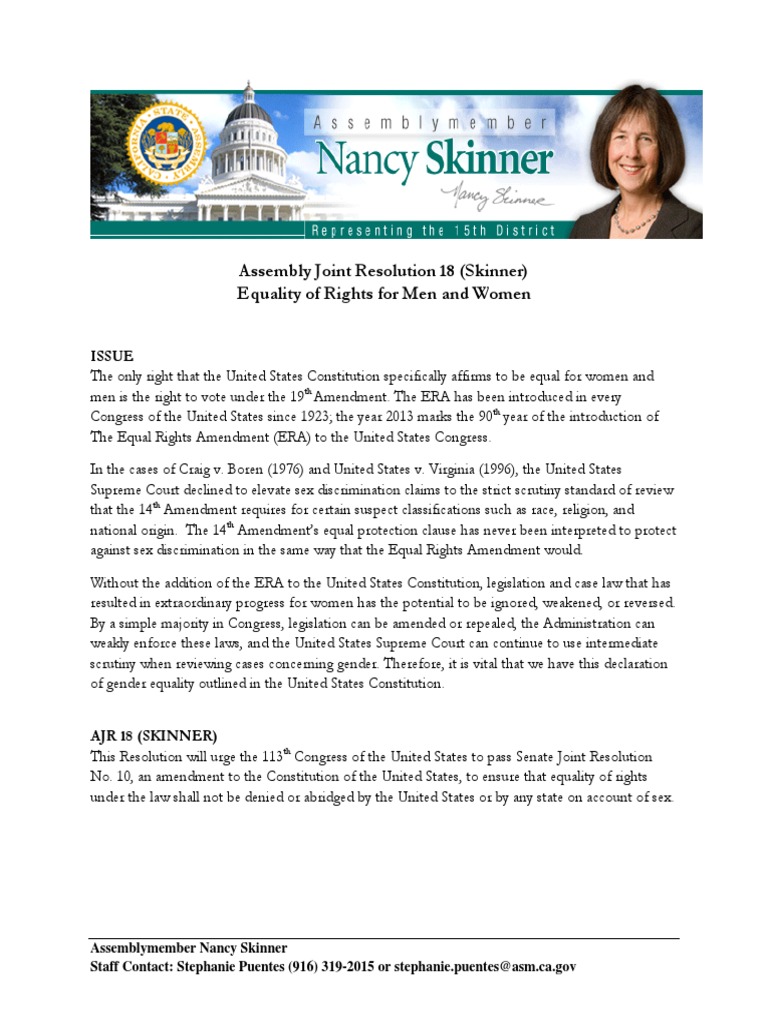 AJR 18 Fact Sheet | PDF | Politics