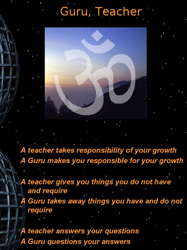 Teacher & Guru | PDF