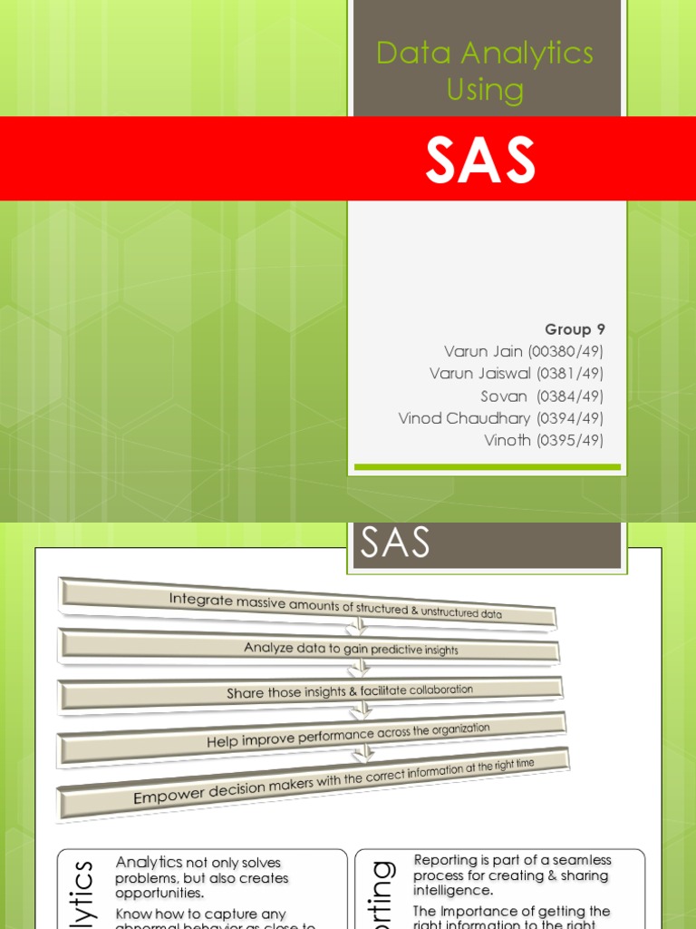SAS Presentation | Predictive Analytics | Analytics