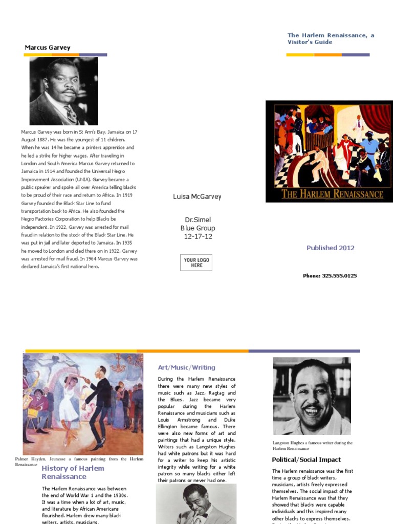 Harlem Renaissance and Marcus Garvey | PDF | Harlem Renaissance ...