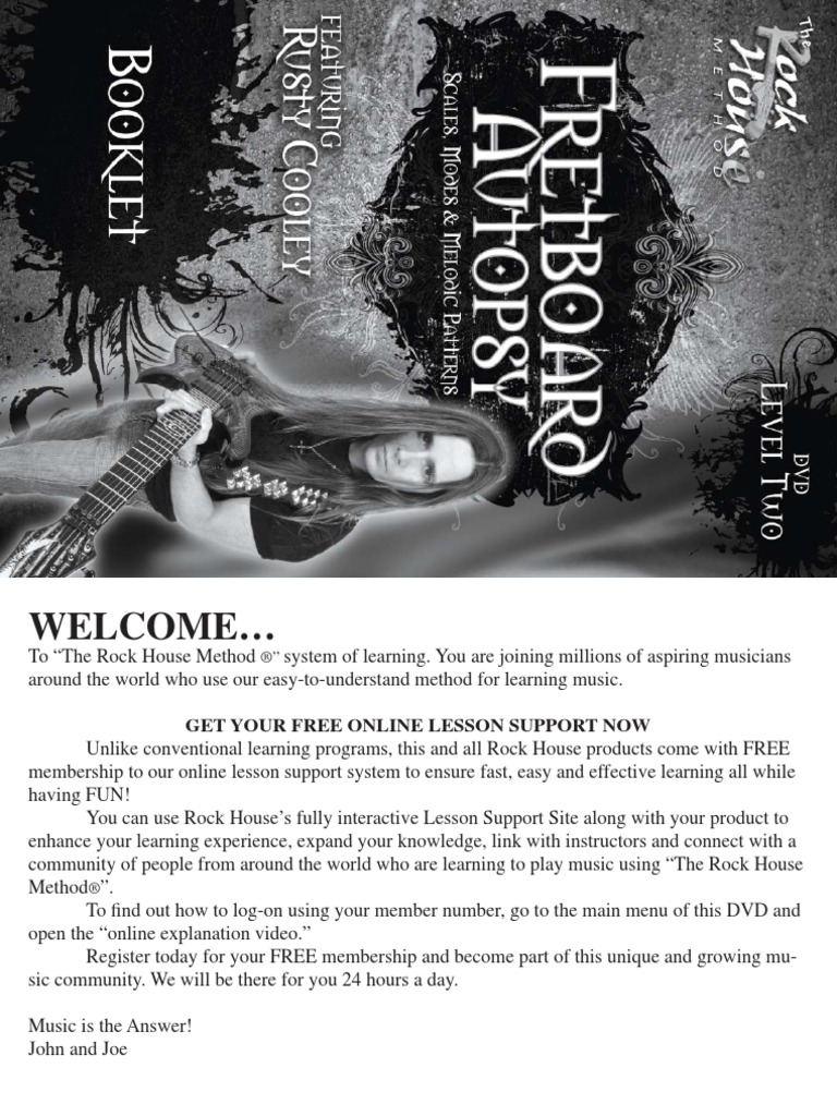 Rusty Cooley - Fretboard Autopsy 2 PDF | PDF | Mode (Music) | Celtic Musical Instruments