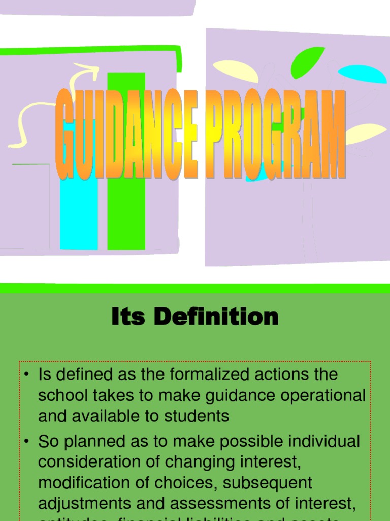 Guidance Program | PDF | School Counselor | Performance Appraisal