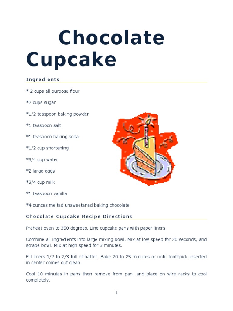 Chocolate Cake | PDF