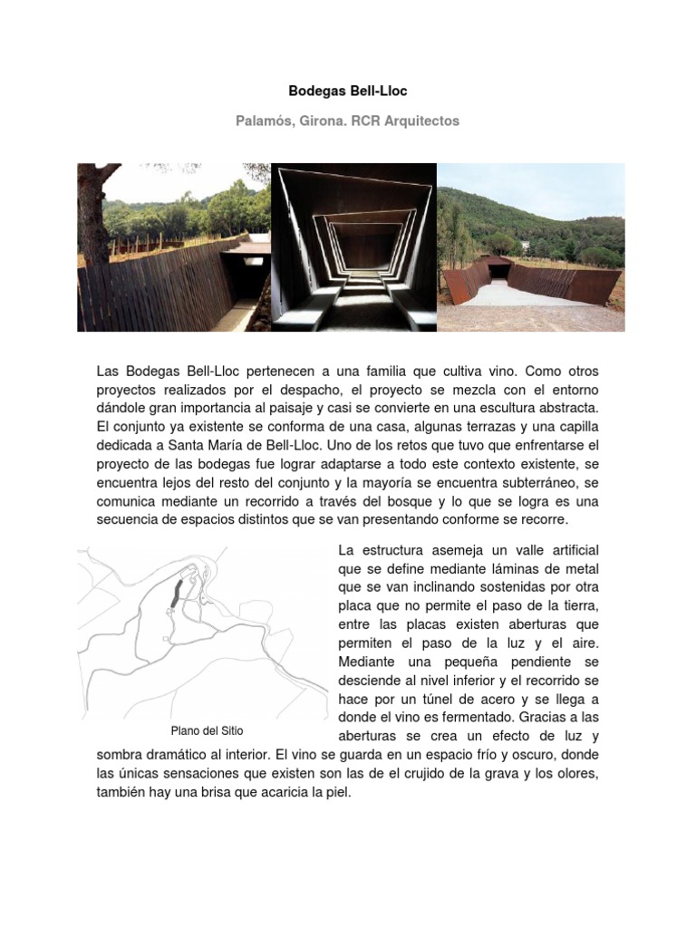 Bodegas Bell-Lloc: Diseño y Naturaleza | PDF | Vino | Tierra