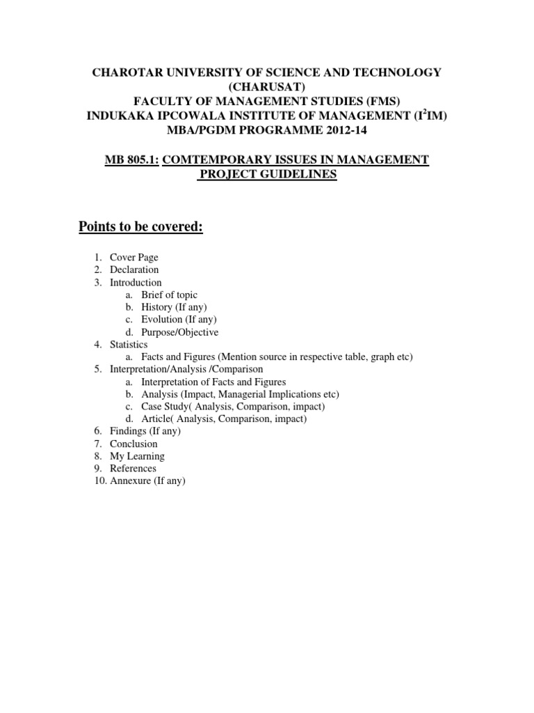 Project & Presentation Guidelines | PDF | Science | Science And Technology