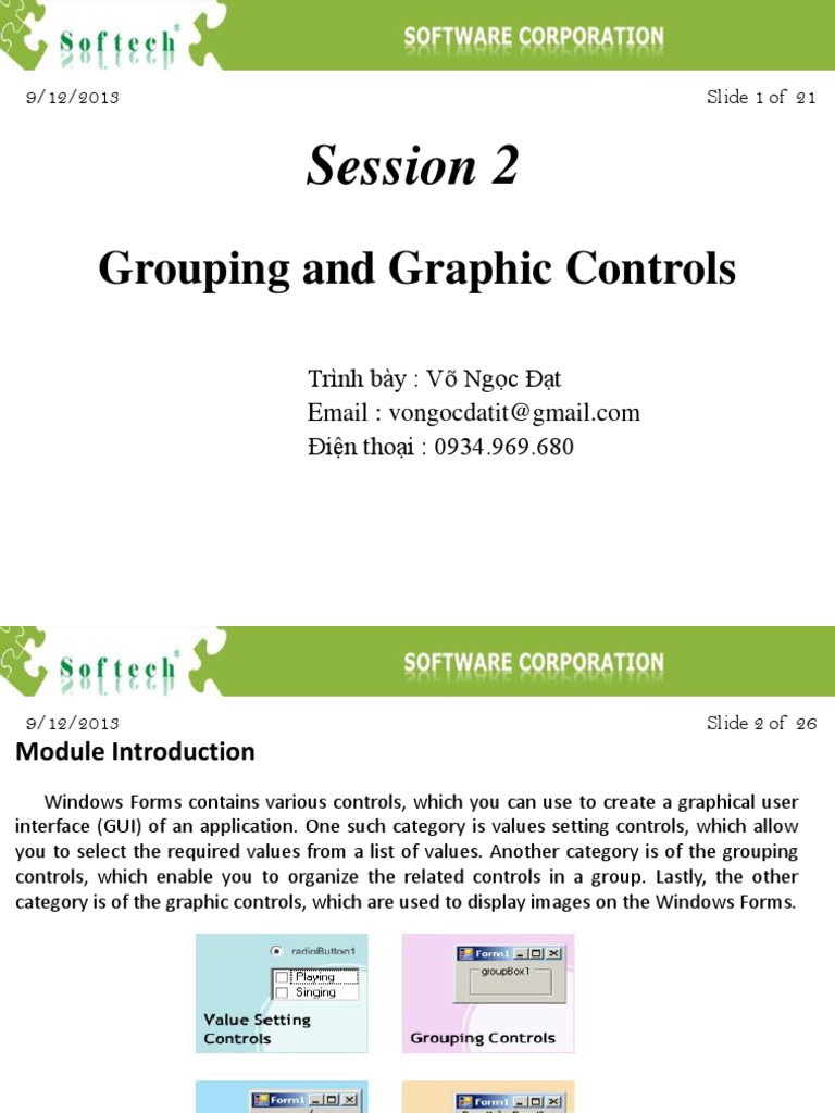 Slide 02 Winforms 2005 | PDF | System Software | Areas Of Computer Science