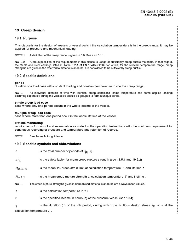 Creep Design PDF | PDF | Creep (Deformation) | Strength Of Materials