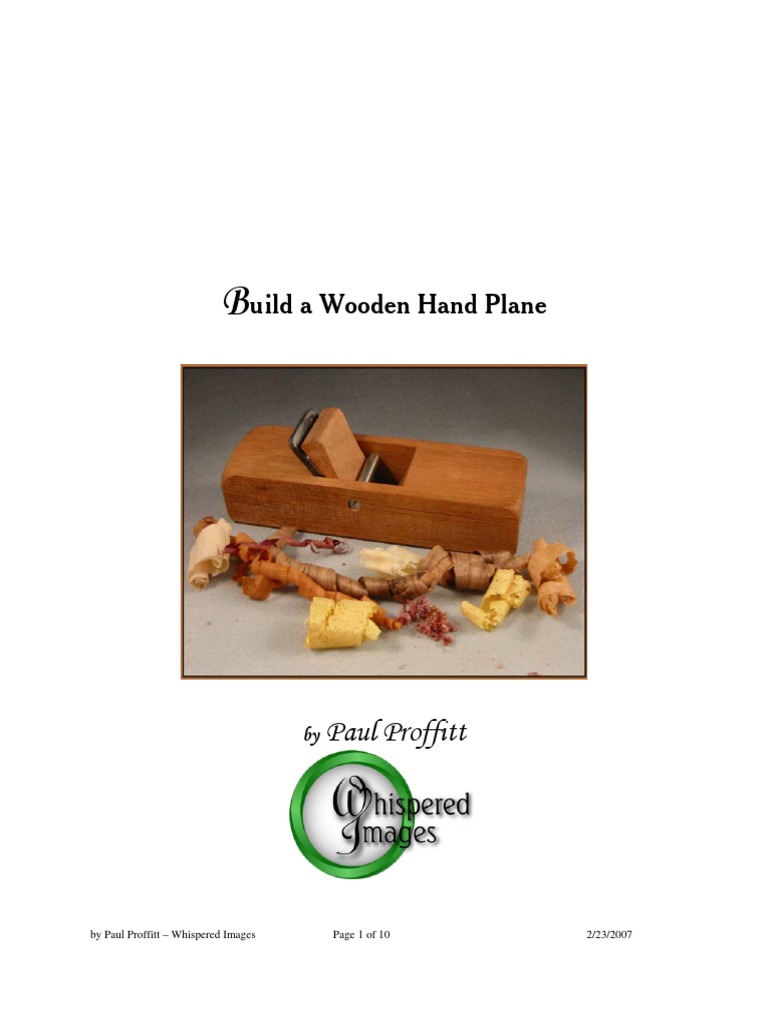 Build A Wooden Hand Plane | PDF