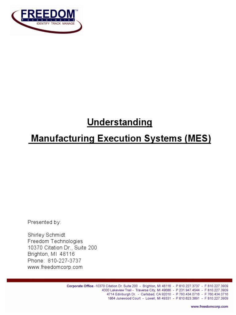 MES White Paper | PDF