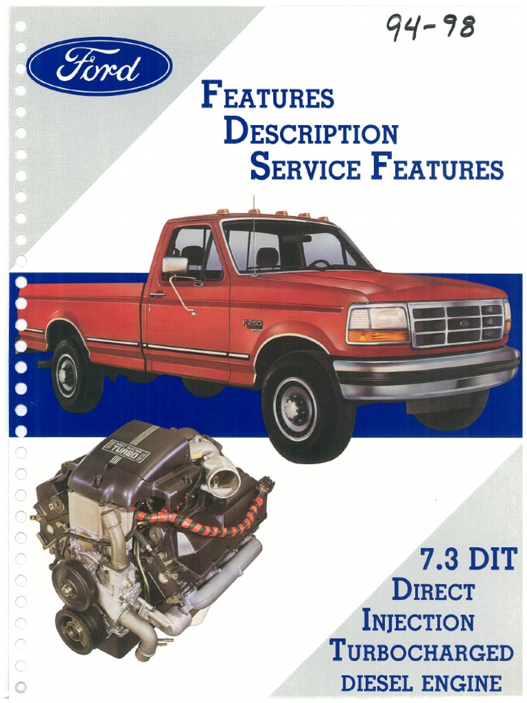 94 98 7.3 DIT DirectInjectionTurbochargedDiesel | PDF