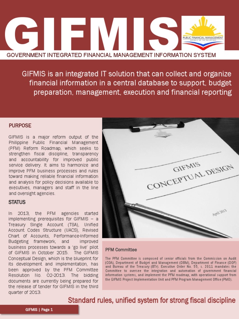 GIFMIS Project Brief | Download Free PDF | Budget | Taxes