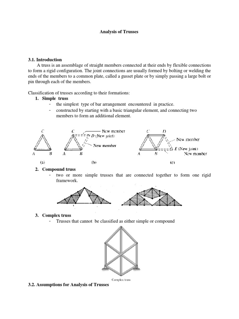 Analysis of Trusses Method Joint | PDF | Truss | Force