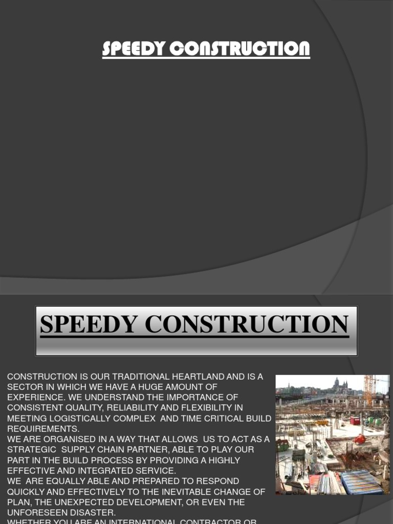 SPEEDY CONSTRUCTION BOX FRAME | PDF | Building Technology | Concrete
