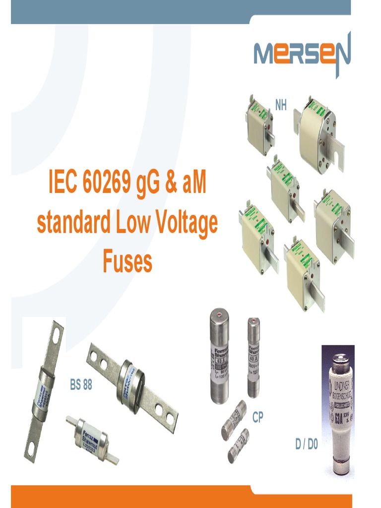 TM 104 Low Voltage European Fuses aM gG IEC 60269 en 01 | Fuse ...
