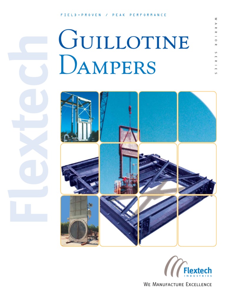 D Guillotine Brochure | PDF | Actuator | Duct (Flow)
