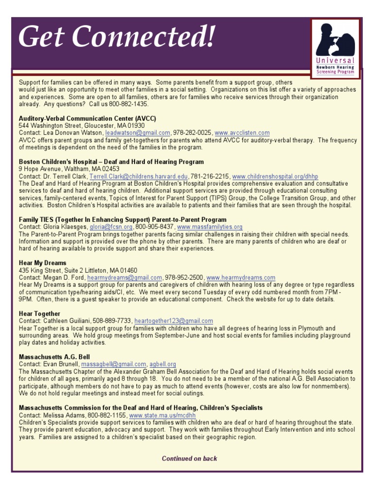 Support Groups | PDF | Hearing Loss | American Sign Language