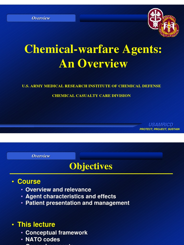 ARMY BRIEFING CHEM WARFARE AGENTS.pdf | Chemical Warfare | Toxicology