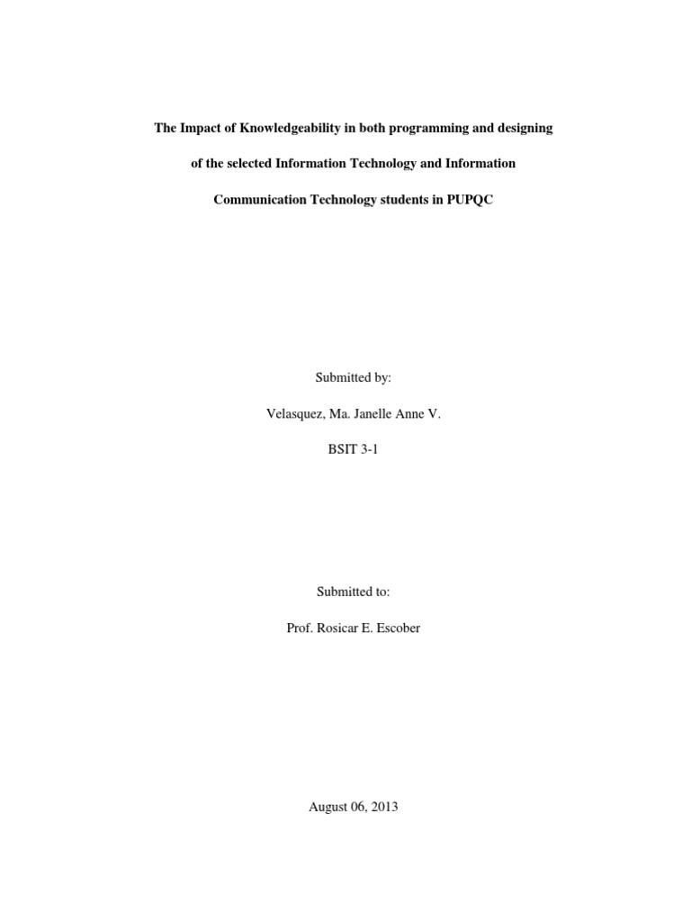 Chapter1 Revised 091313 | PDF | Programmer | Computer Programming