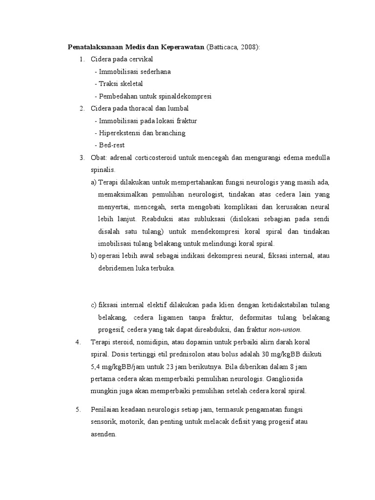PP. Penatalaksanaan Medis Dan Keperawatan | PDF