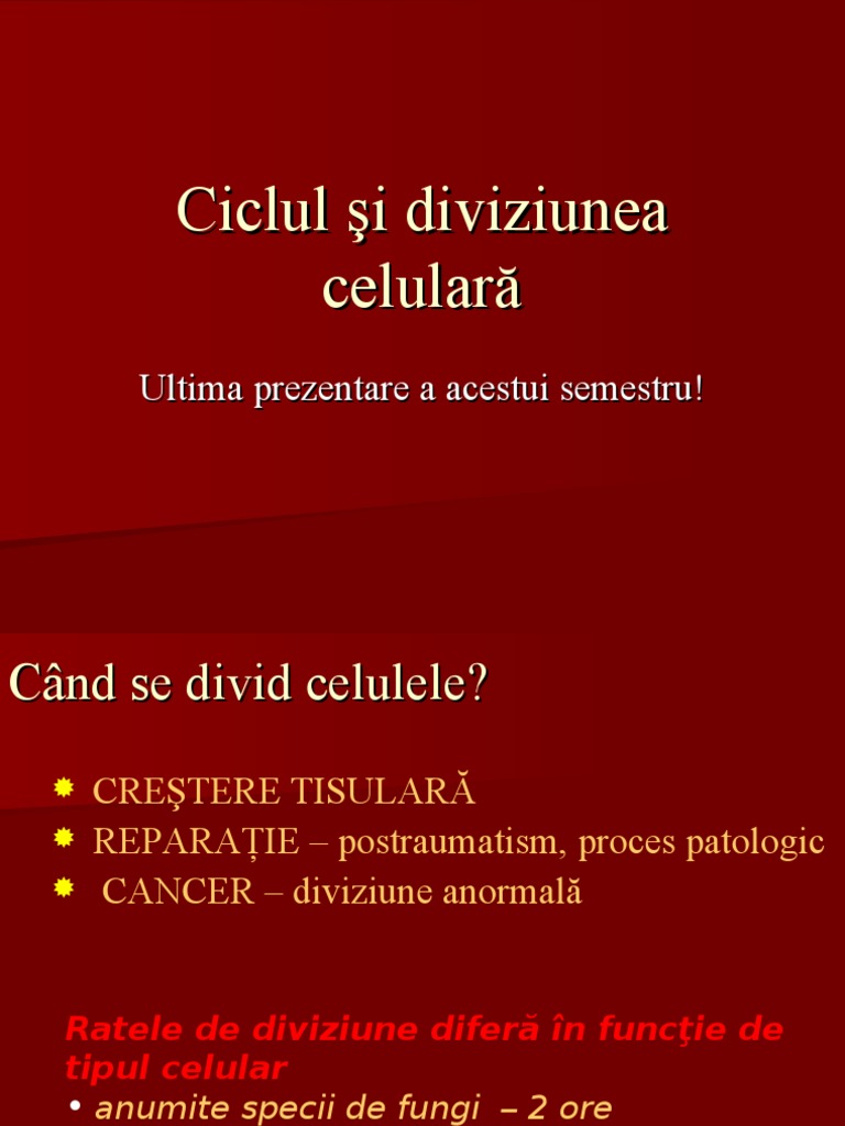 Diviziunea Celulara | PDF