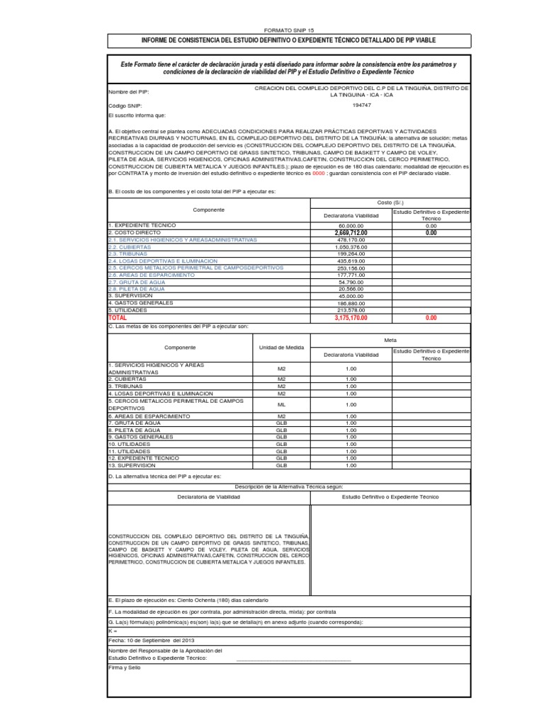 Formato Snip 15 | PDF