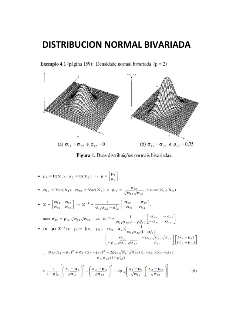 Distribucion Normal Bivariada | PDF