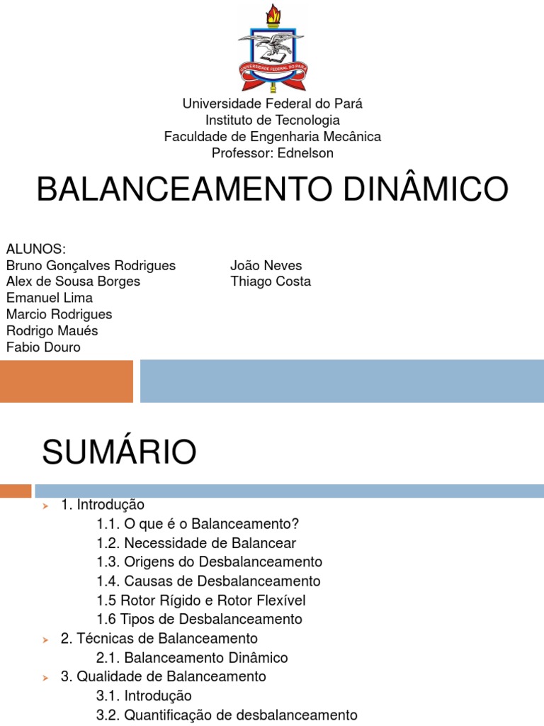 Balanceamento Dinâmico: Conceitos, Técnicas e Aplicações | PDF ...