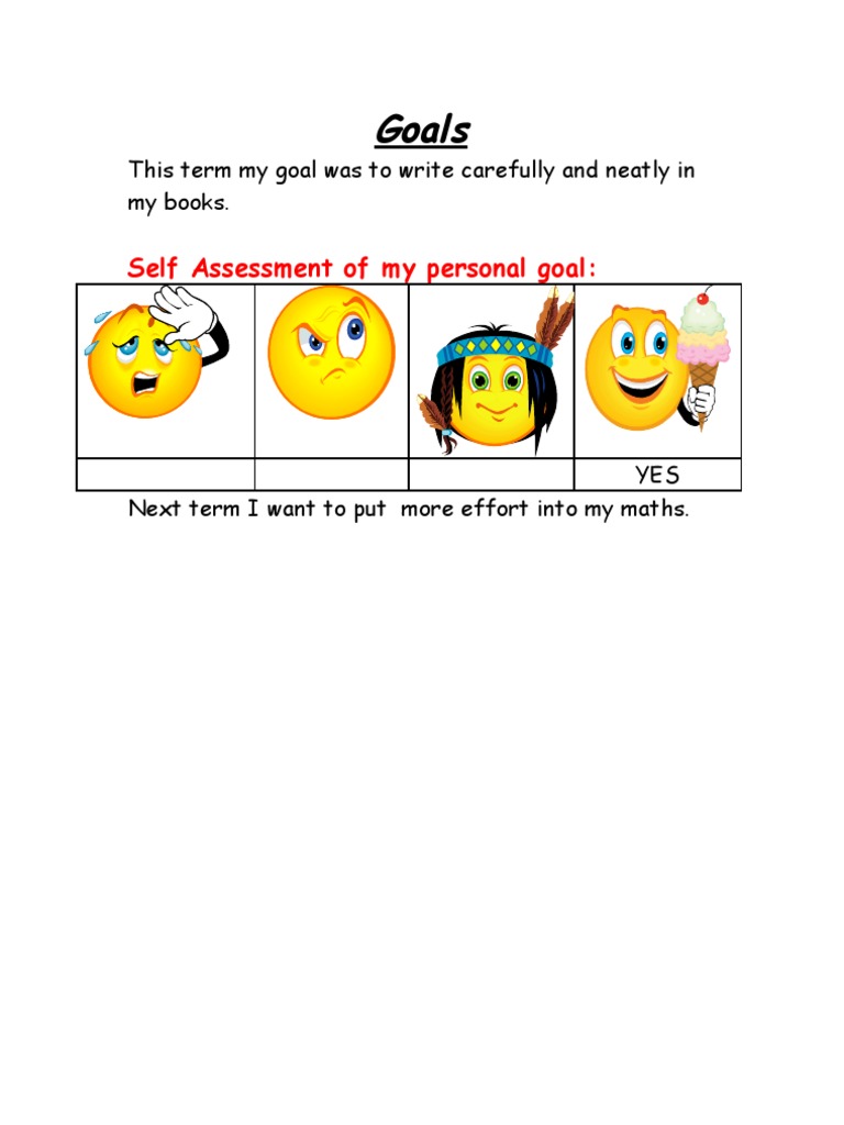 Personal Goal Setting and Self-Assessment | PDF | Self-Improvement