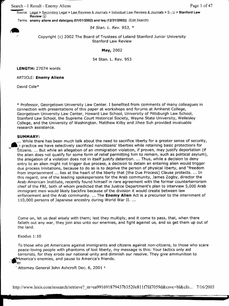 T5 B18 Civil Liberties 1 of 2 FDR - All Press Reports-Reference ...