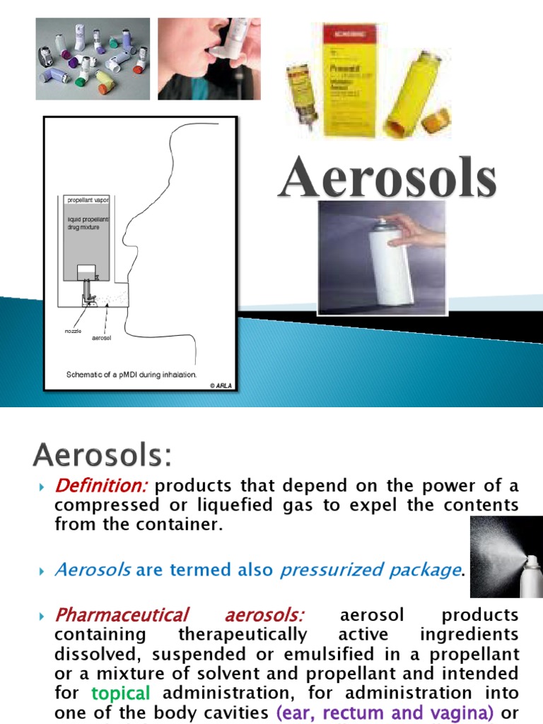 Aerosols Powerpoint | PDF | Propellant | Valve