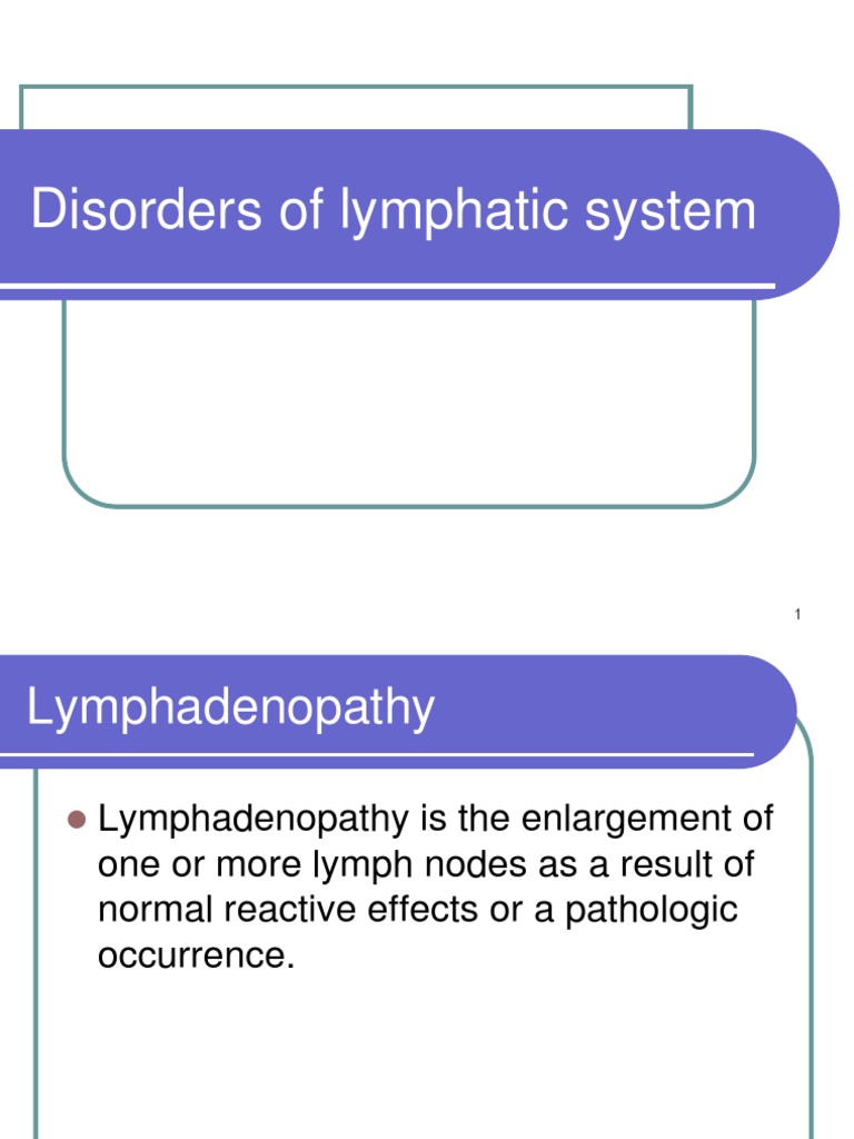 Disorders of Lymphatic System | PDF | Lymphatic System | Lymph Node