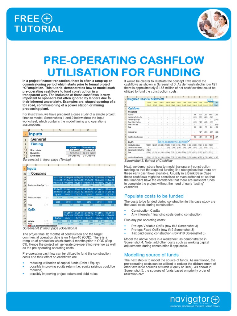 Pre Operating CFADS | PDF | Project Finance | Expense