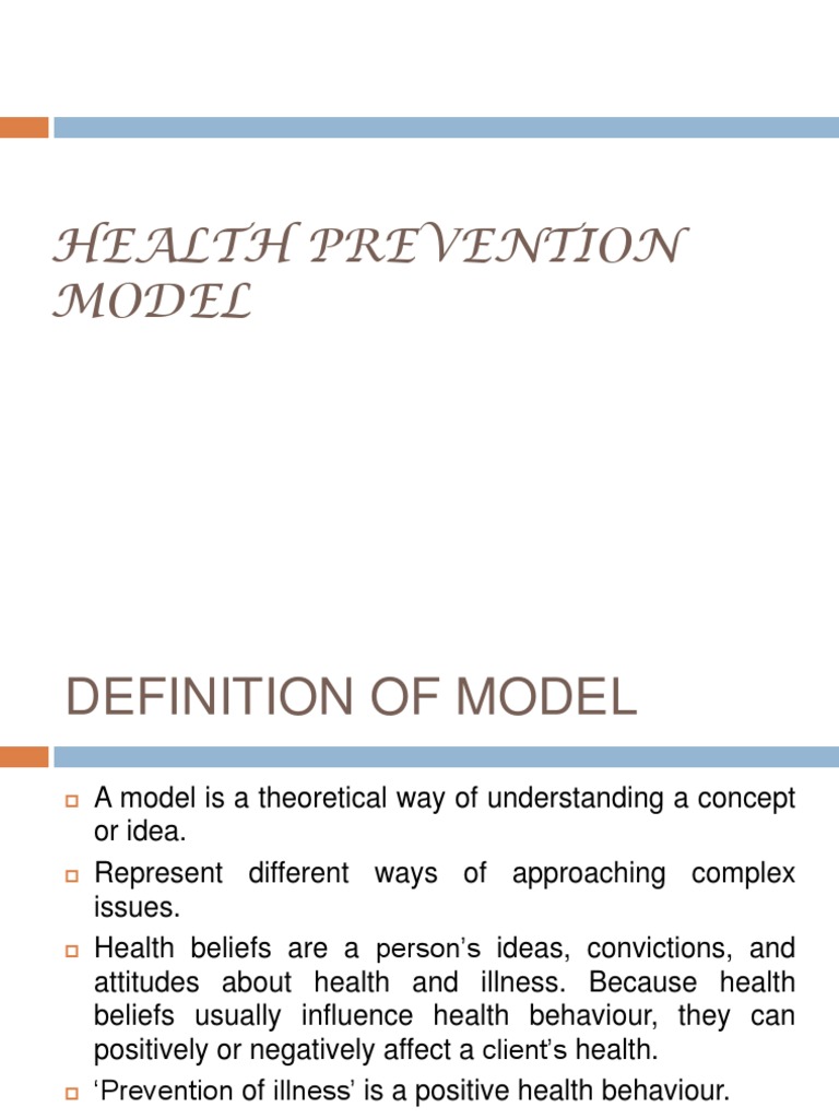 Health Prevention Models Explained | PDF