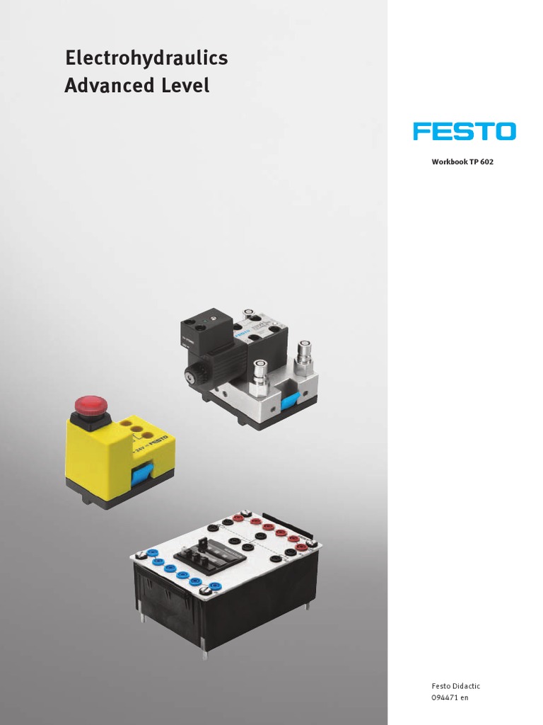 ElectroHydraulics Workbook Advanced Level TP 602 - Resumo | PDF | Valve | Electrical Connector