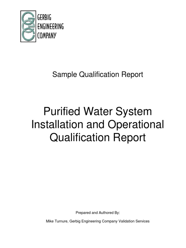 DI IQ OQ Report | Download Free PDF | Verification And Validation ...