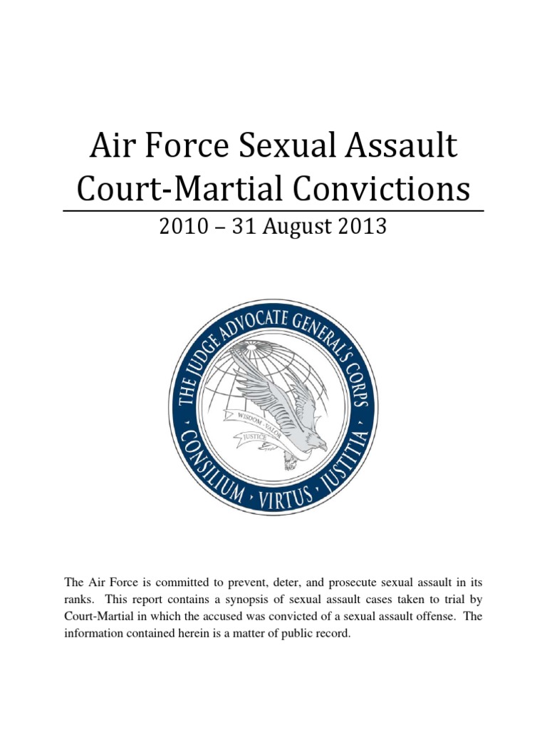 Sex Assault Convictions Pdf Courts Martial In The United States