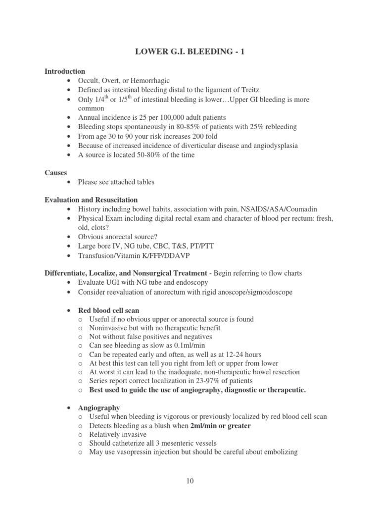 Lower GI Bleeding - 1 | PDF | Bleeding | Colonoscopy