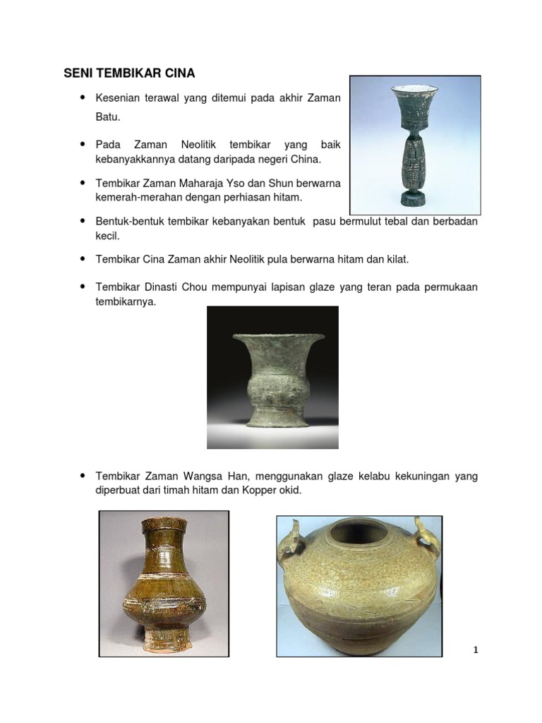 Seni Tembikar China | PDF