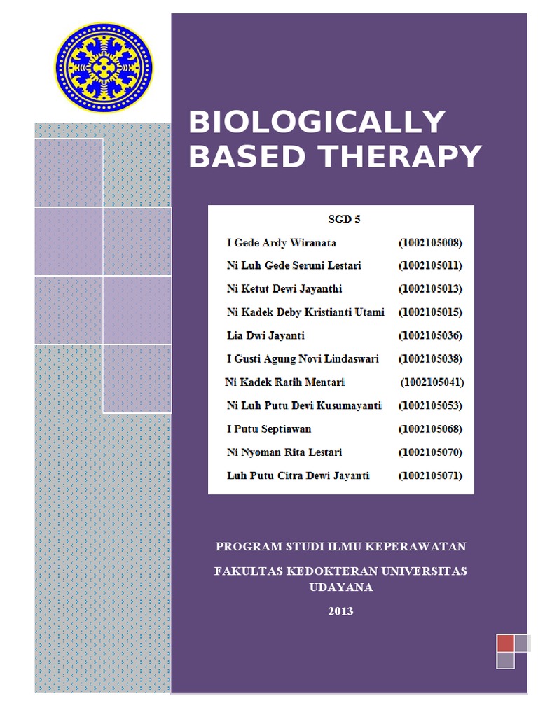 Biologically Based Therapy | PDF