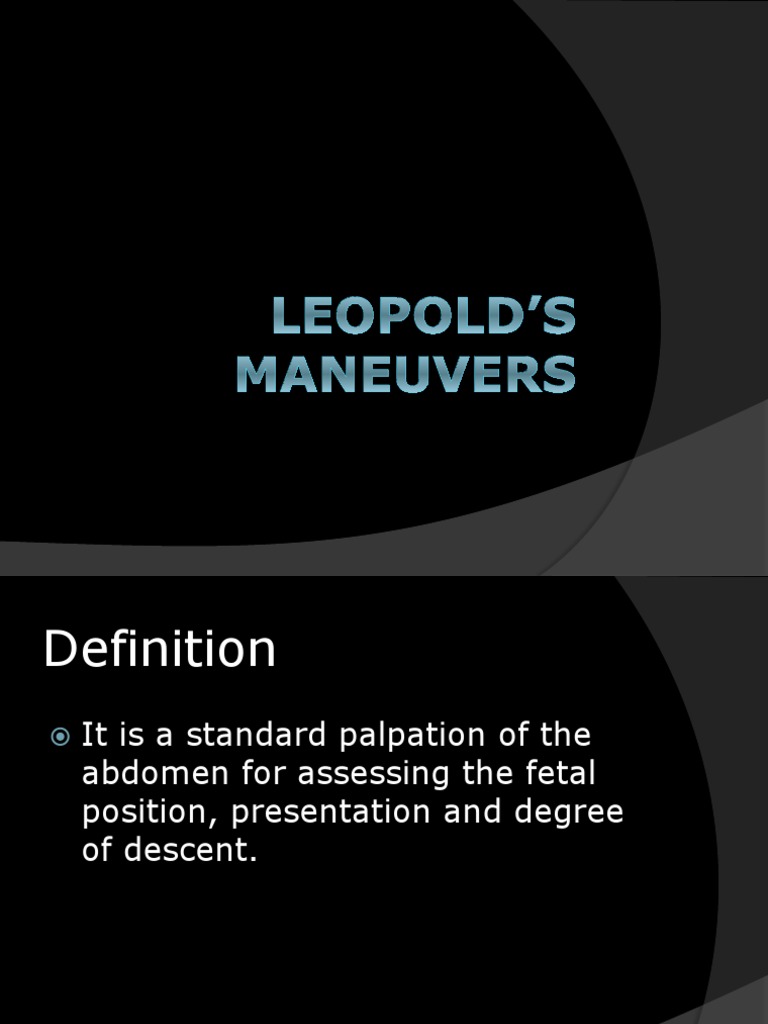 Leopold’s Maneuvers | Fetus | Abdomen