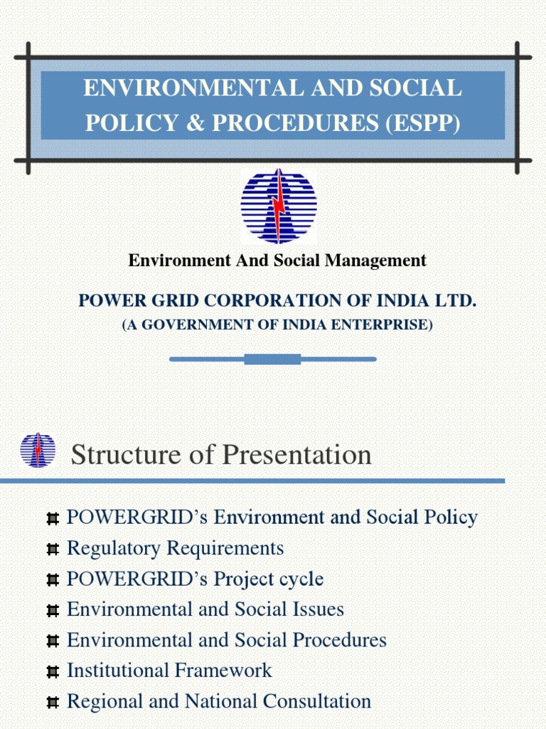 Presentation On ESPP | PDF | Waste Management | Sustainability