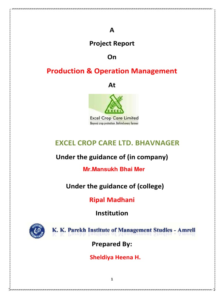 Excel Crop Care Logo