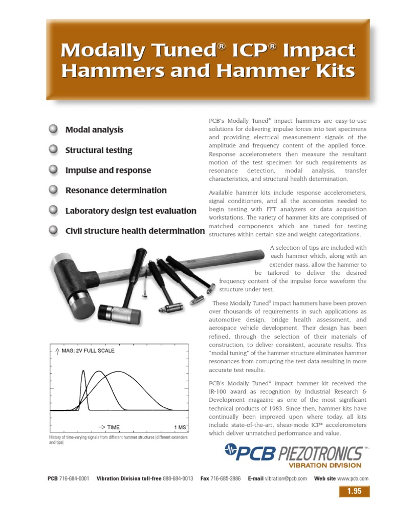 Modally Tuned ICP Impact Hammers and Hammer Kits | PDF | Hertz ...