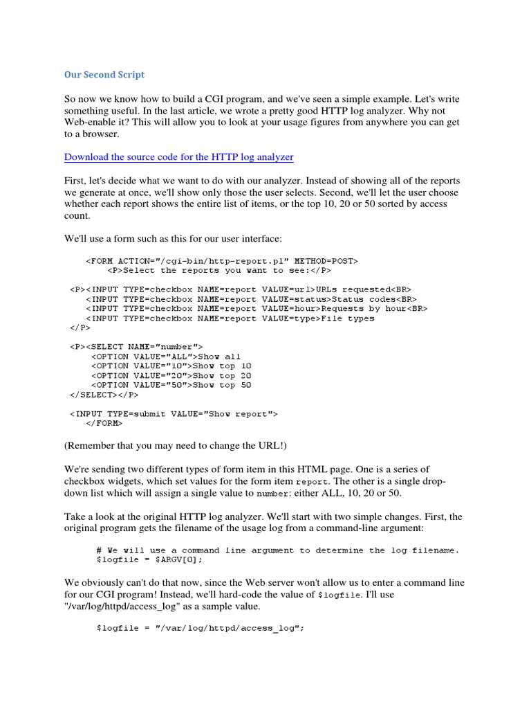 The Source Code For The HTTP Log Analyzer: Our Second Script | Download ...