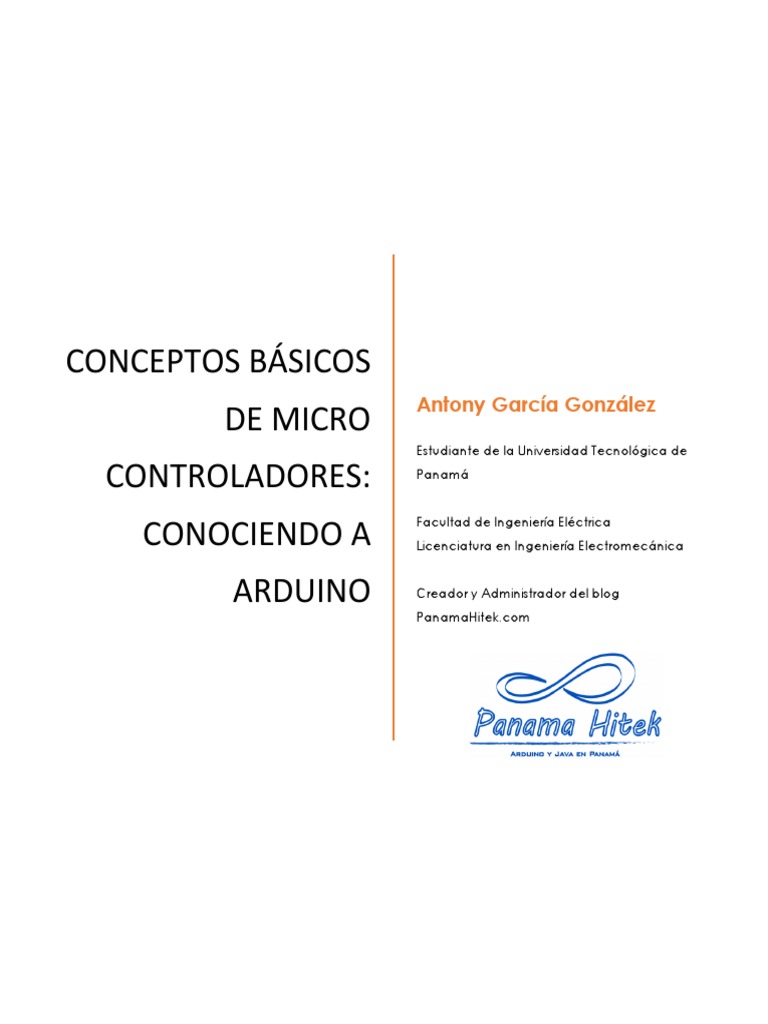 Conceptos Básicos de Micro Controladores: Conociendo A Arduino PDF ...