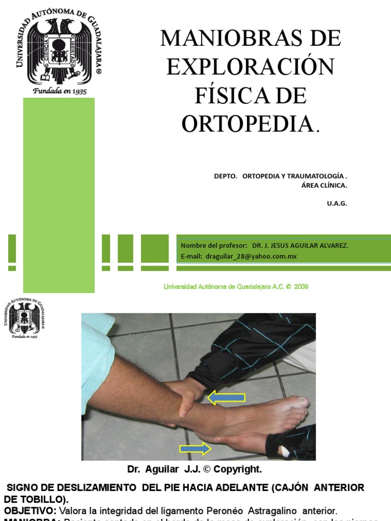 Maniobras de Exploracion Fisica de Traumatologia | Rodilla | Hombro