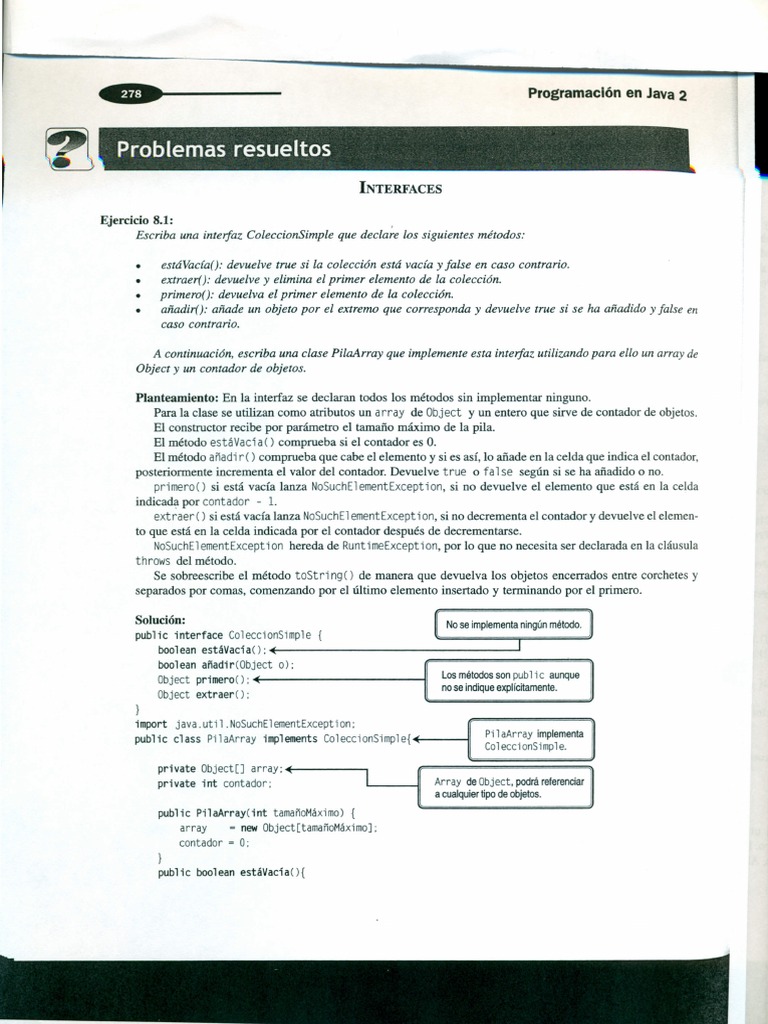 Java 278-287 Ejercicios Interfaces | PDF | Java (lenguaje de programación) | Constructor ...