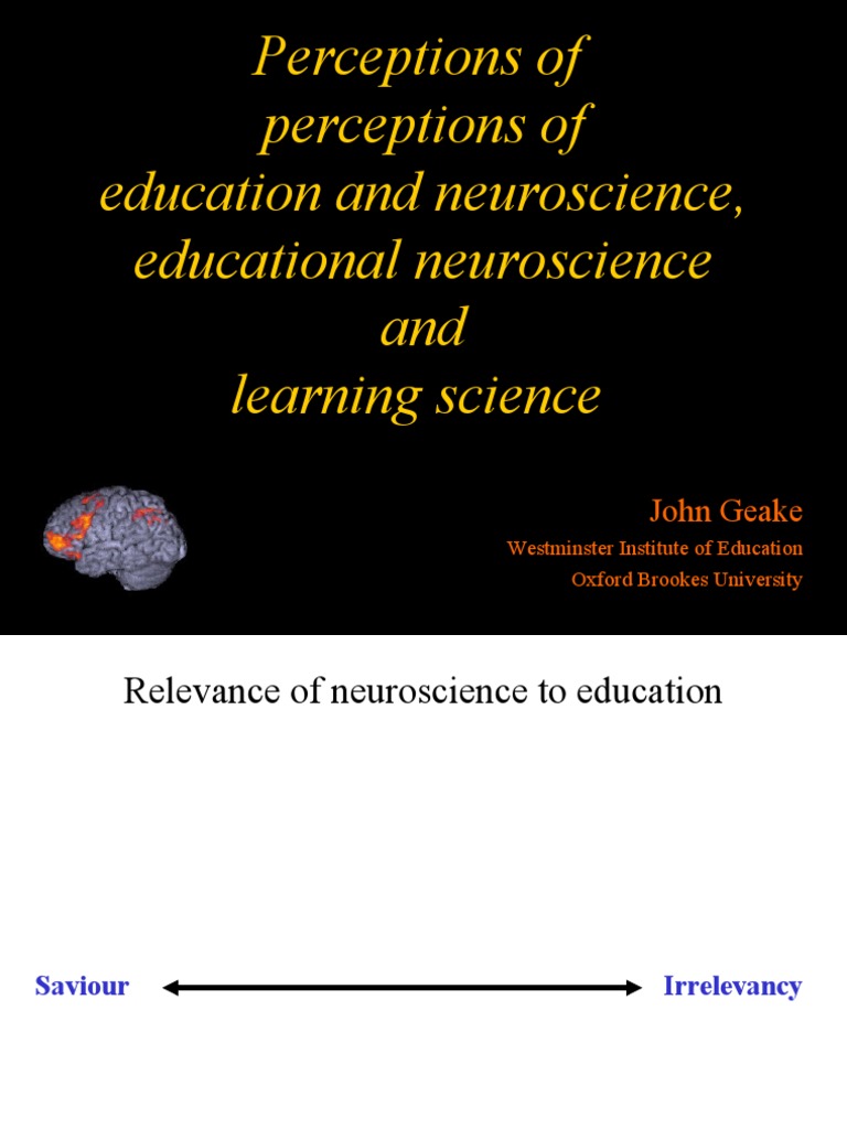 GeakeJ Neuroscience of Learning | PDF | Neuroscience | Mental Processes